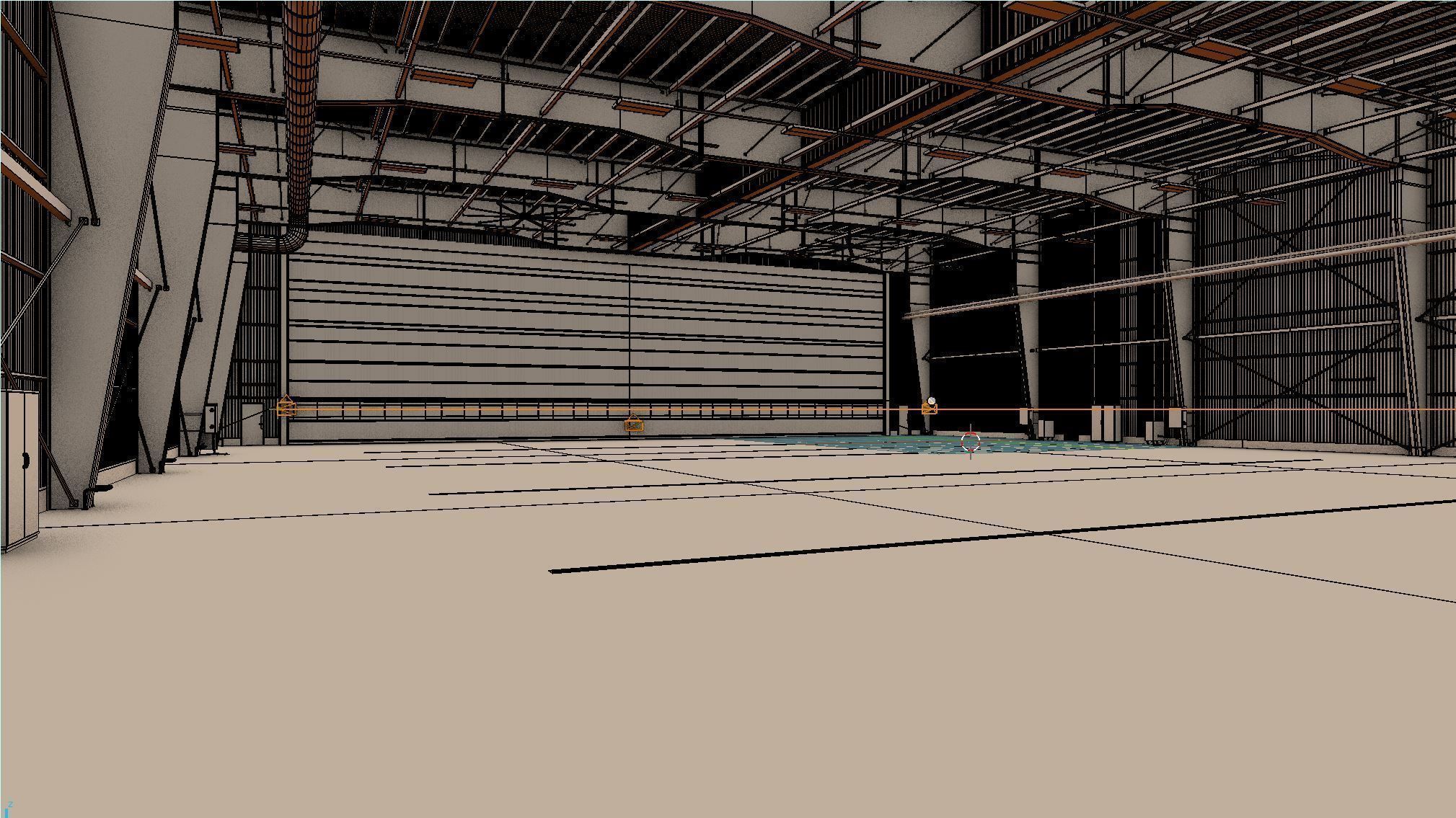 3D model Airplane Hangar Interior 1 VR / AR / low-poly | CGTrader