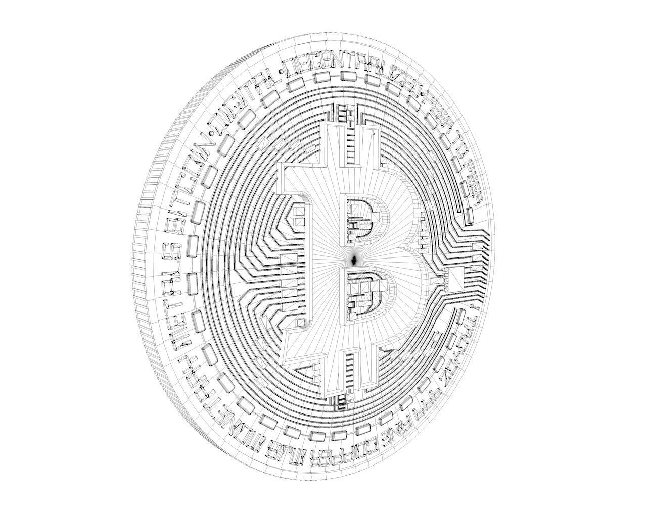 Bitcoin 3D model detailed 3D model | CGTrader