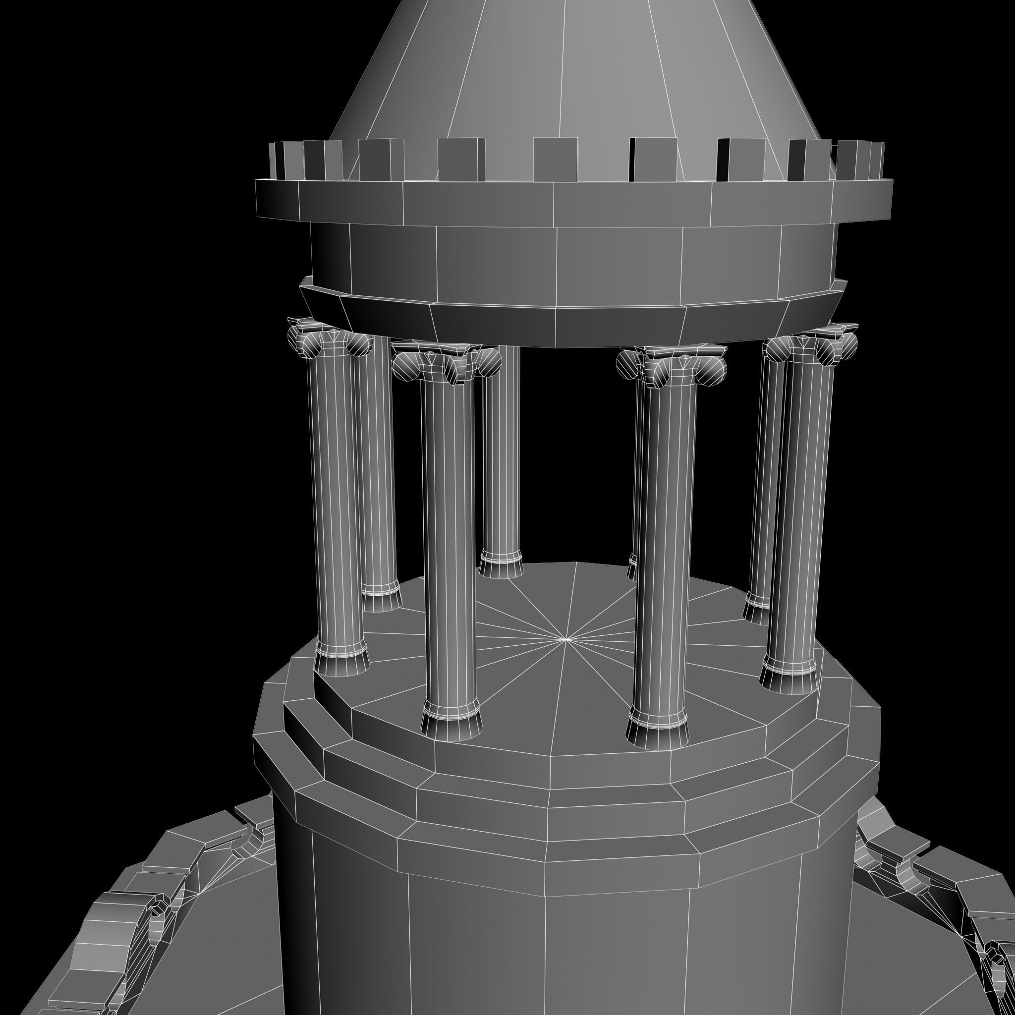 3D model Lighthouse of Alexandria VR / AR / low-poly | CGTrader