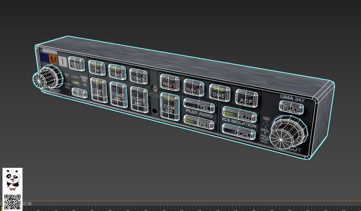 3D model GARMIN GMA 347 VR / AR / low-poly | CGTrader