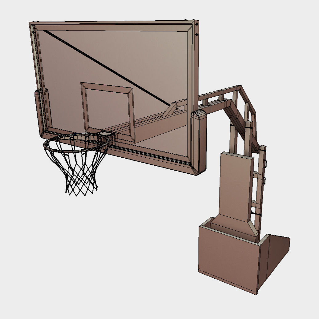 3D model Low Poly PBR Basketball Hoop VR / AR / low-poly | CGTrader