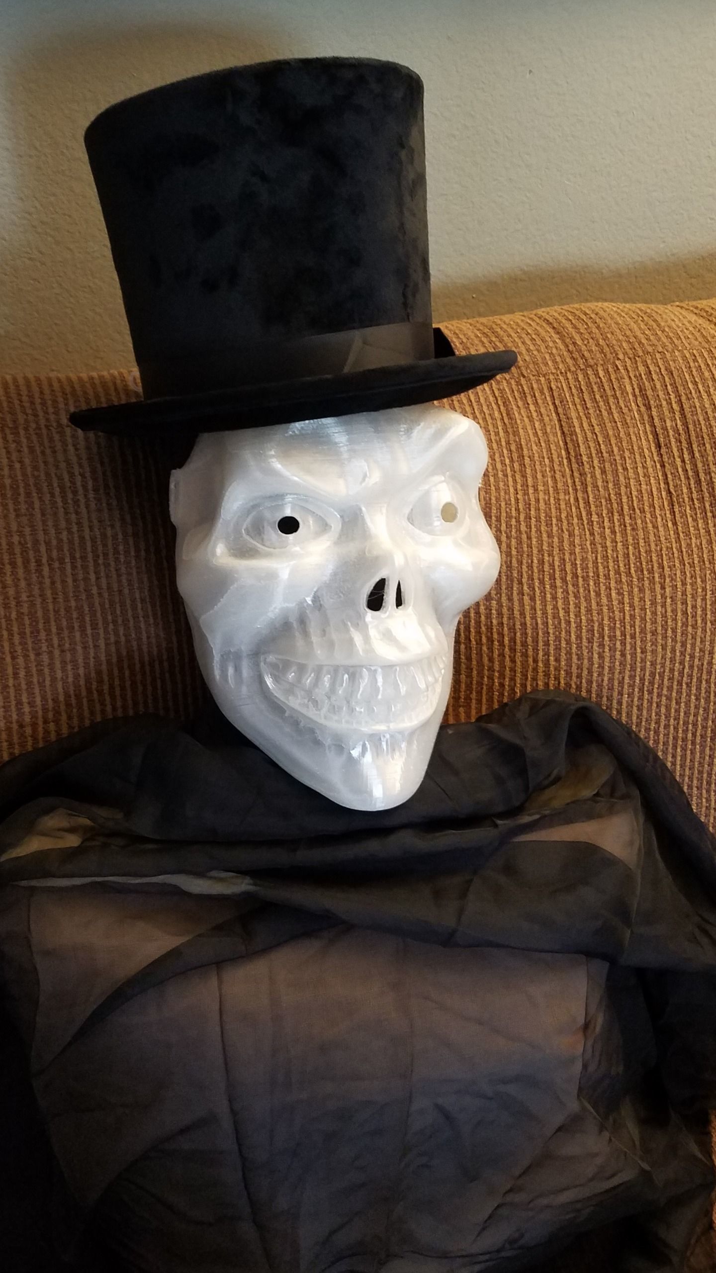 The Skeleton Ghoul Head Hatbox Mask 3D model 3D printable | CGTrader
