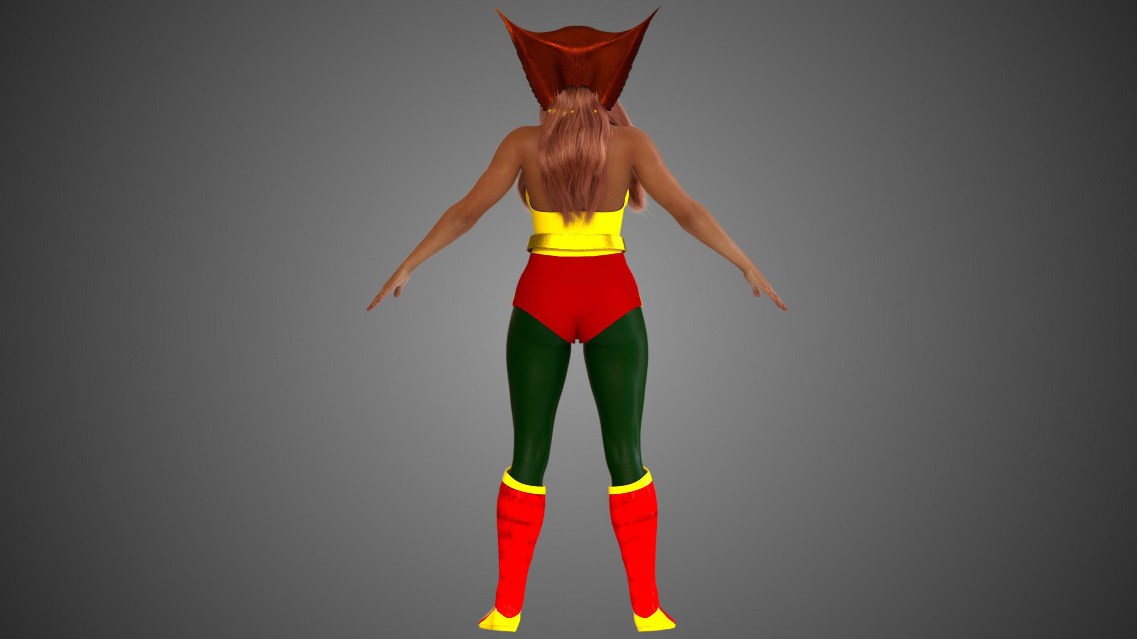 Hawkgirl - Hawkwoman 3D model animated rigged | CGTrader