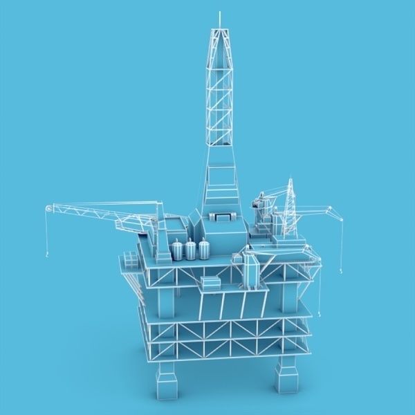 3D model Oil Rig 02 VR / AR / low-poly | CGTrader