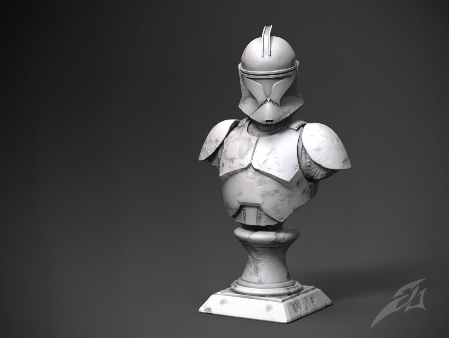 Clone Galaxy Trooper P1 - Classic Bust FanArt 3D model 3D printable ...