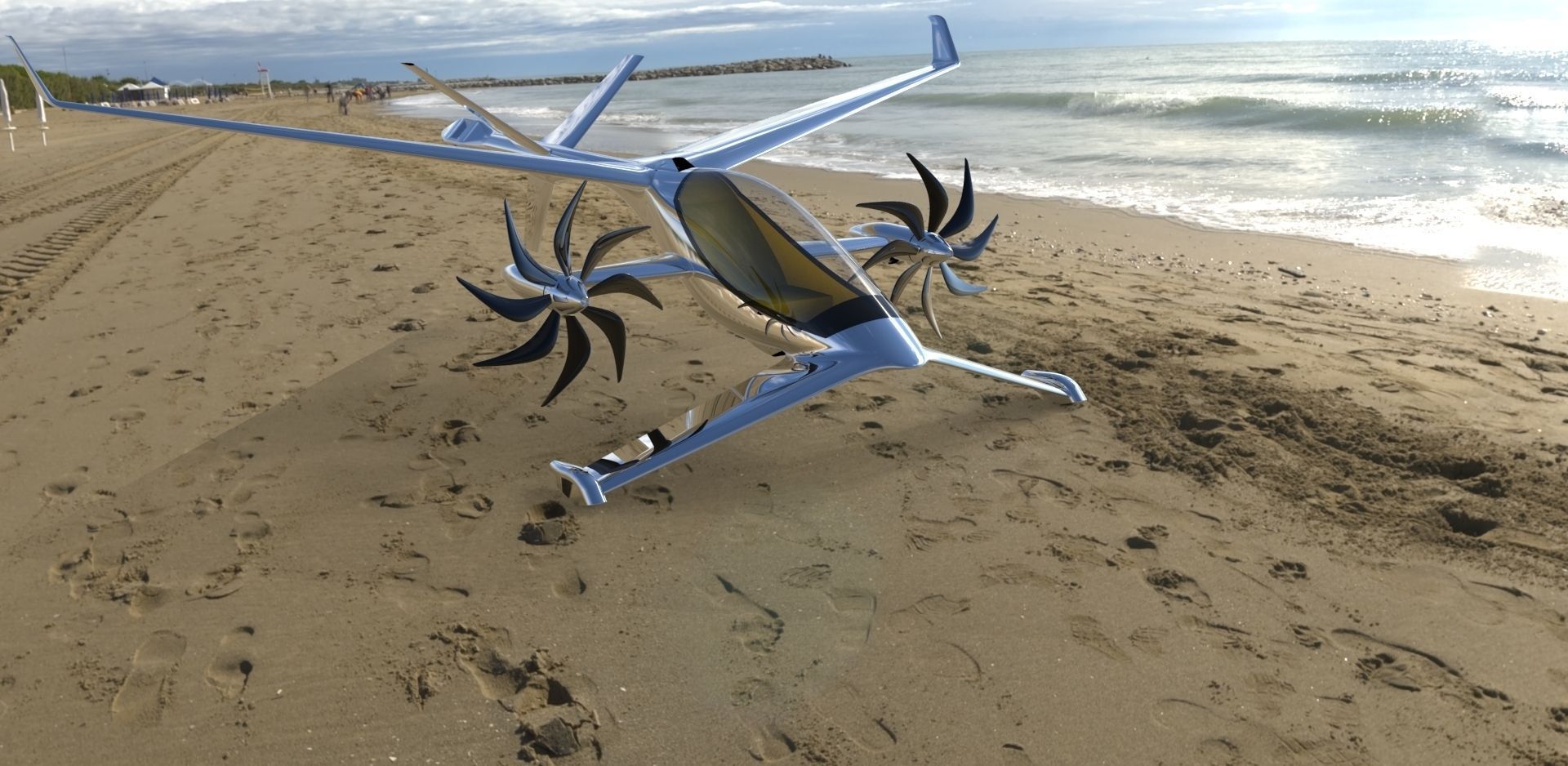 vtol concept free 3D model | CGTrader