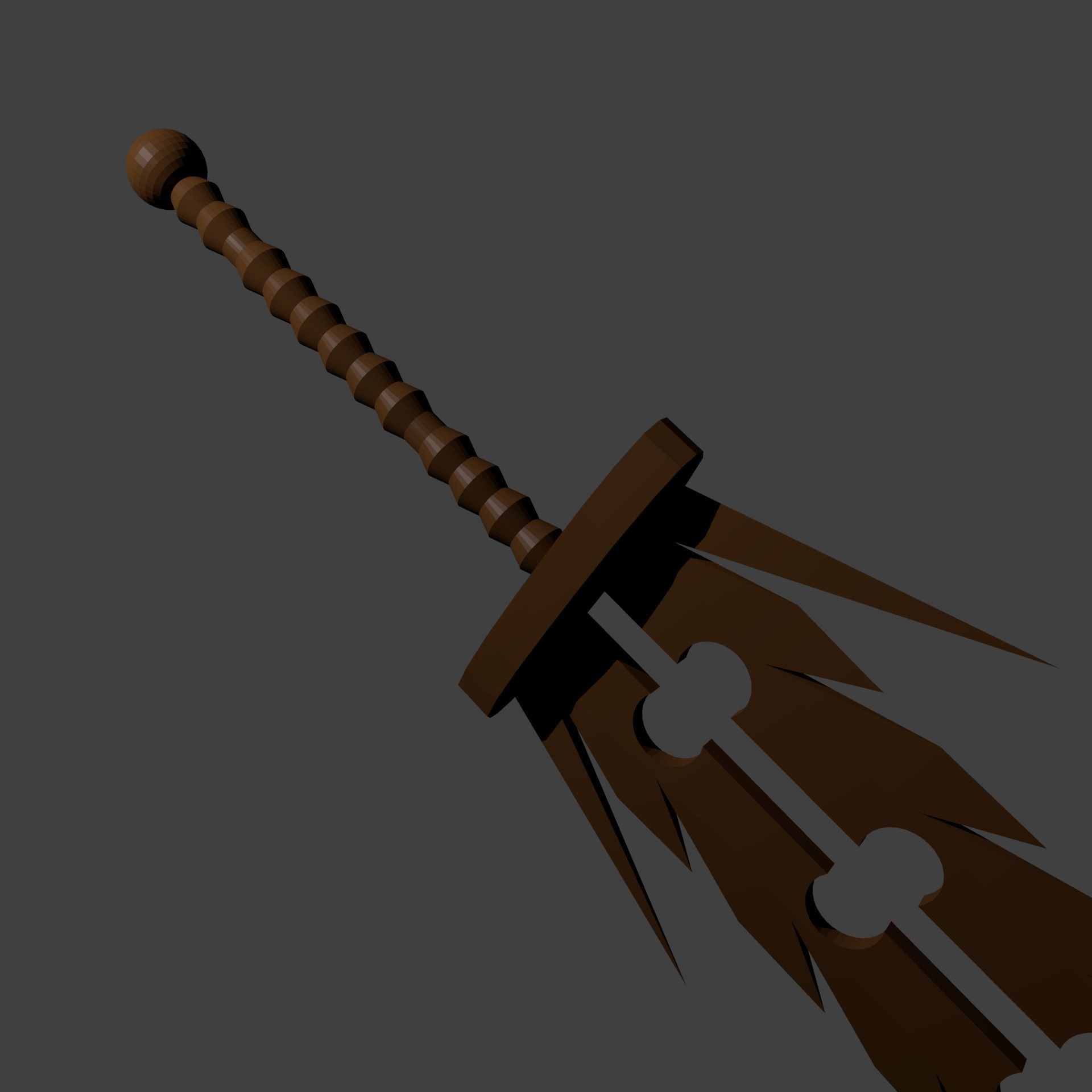 Monster Sword quad blade 3D model | CGTrader