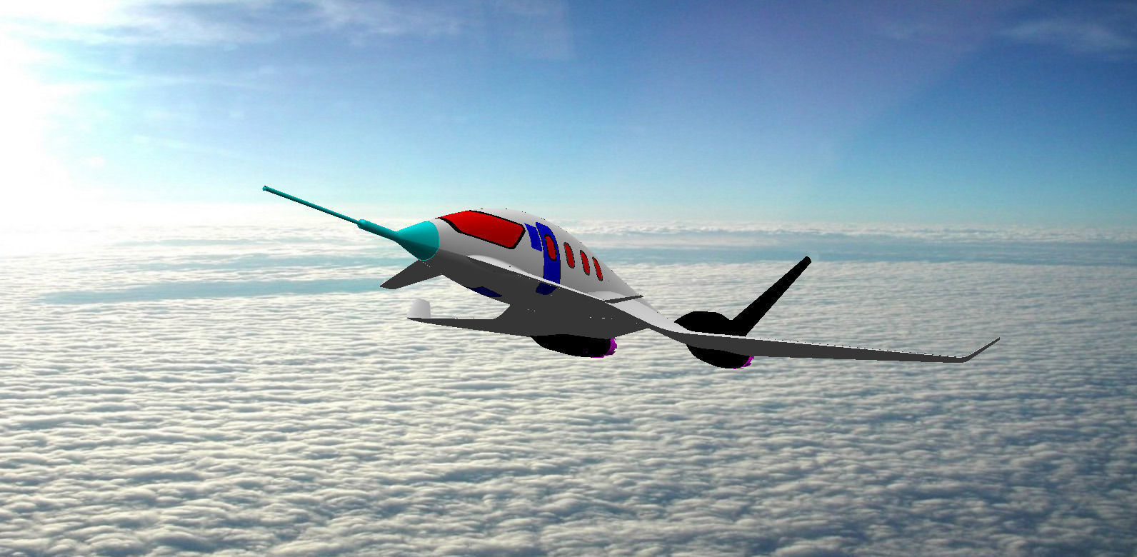 supersonic jet concept free 3D Model .3dm .ige .igs .iges - CGTrader.com