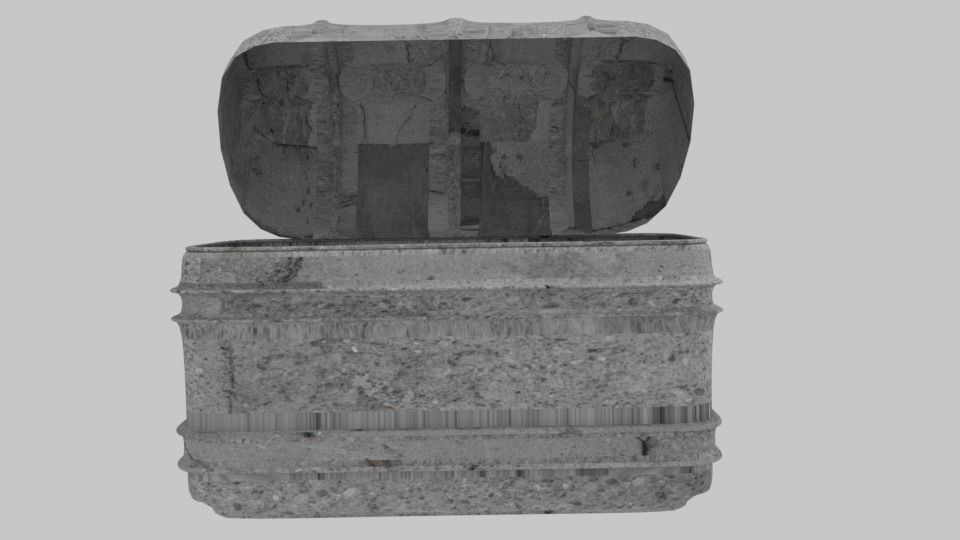 Stone Chest 3D model | CGTrader