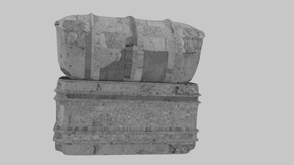 Stone Chest 3D model | CGTrader