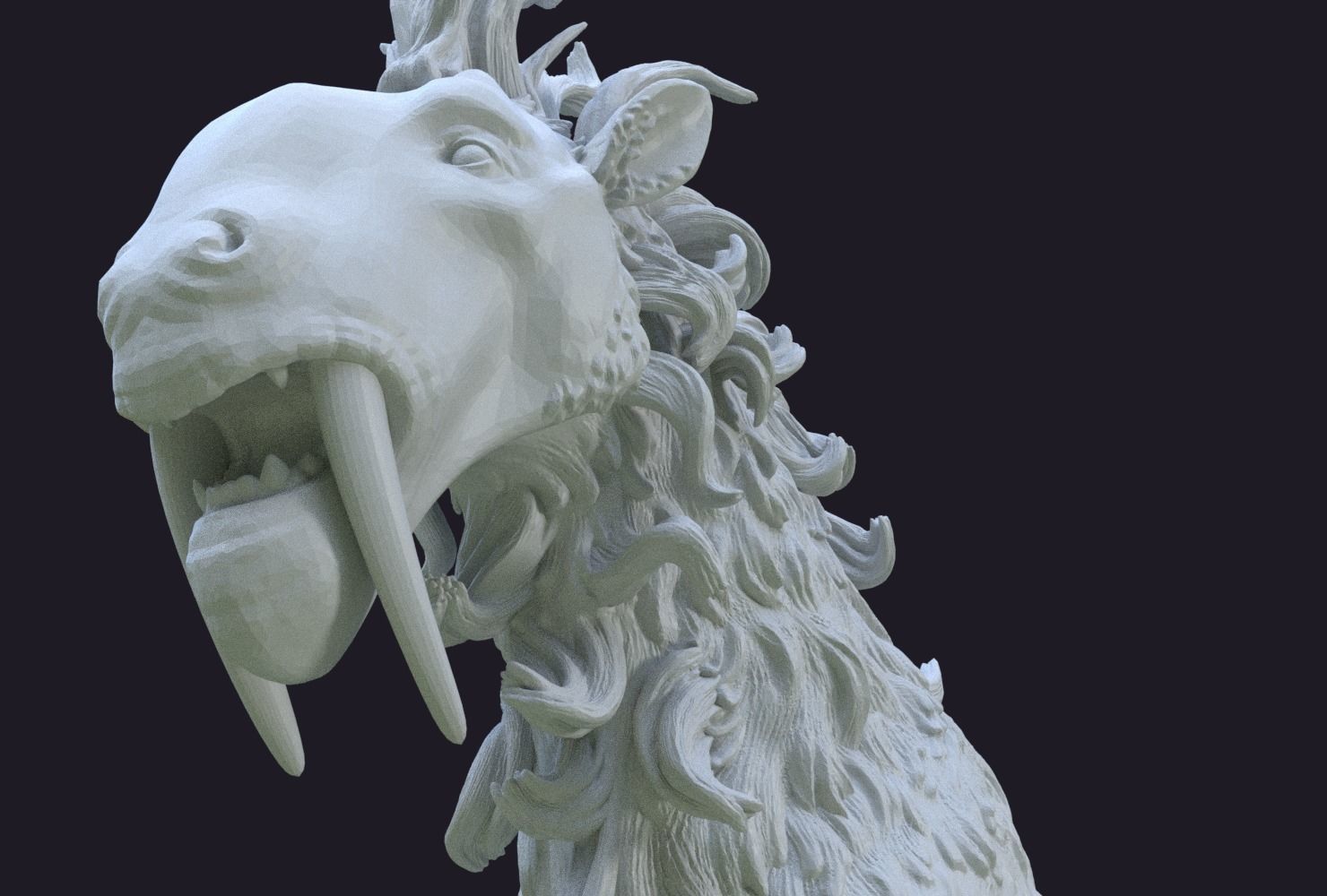 Fantasy Beast 3D model 3D printable | CGTrader