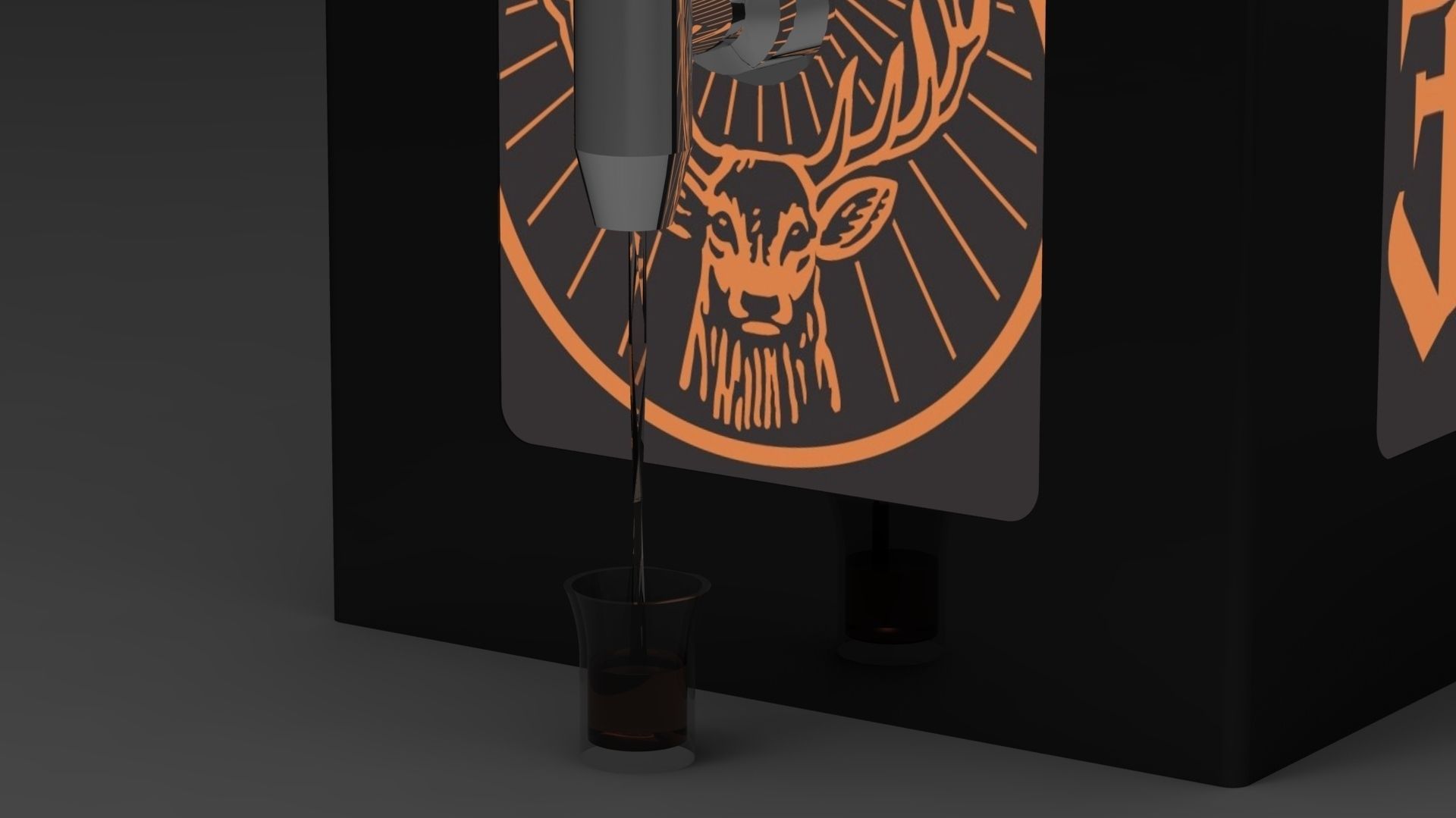 Jagermeister Shot Machine 3D model | CGTrader