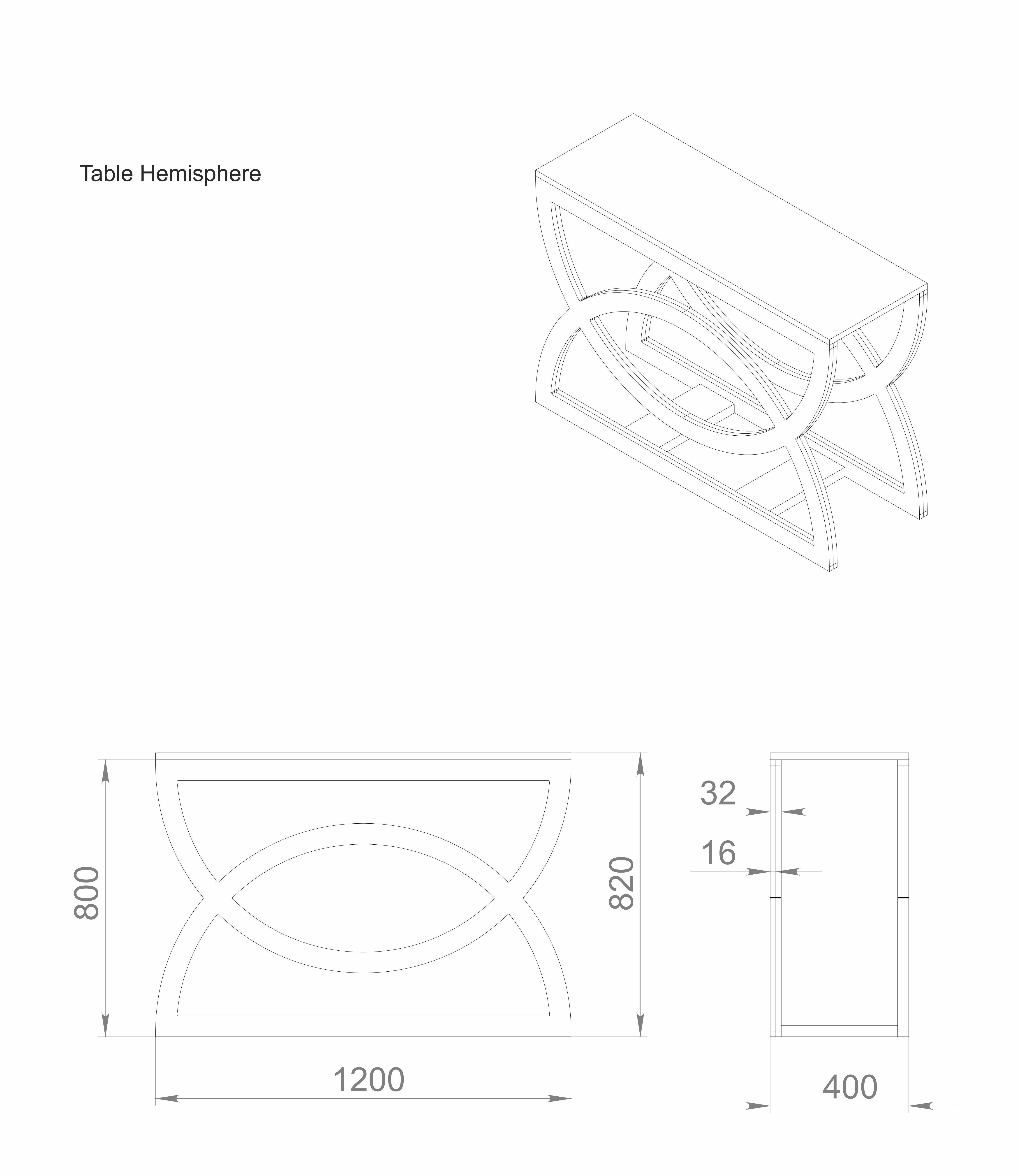 Table Hemisphere 3D model | CGTrader