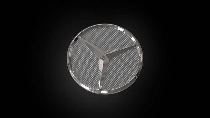 Mercedes Logo 3D model 3D printable | CGTrader