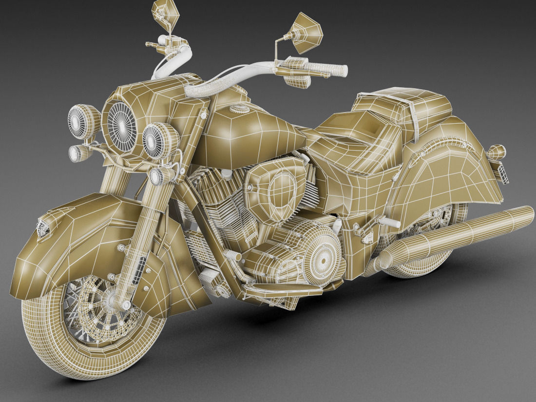 Indian Chief Classic motorcycle 3D model | CGTrader