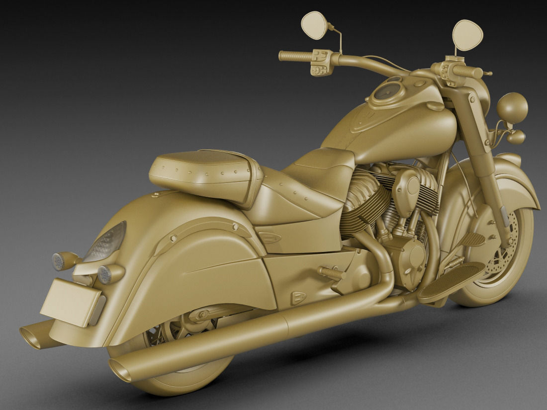 Indian Chief Classic motorcycle 3D model | CGTrader