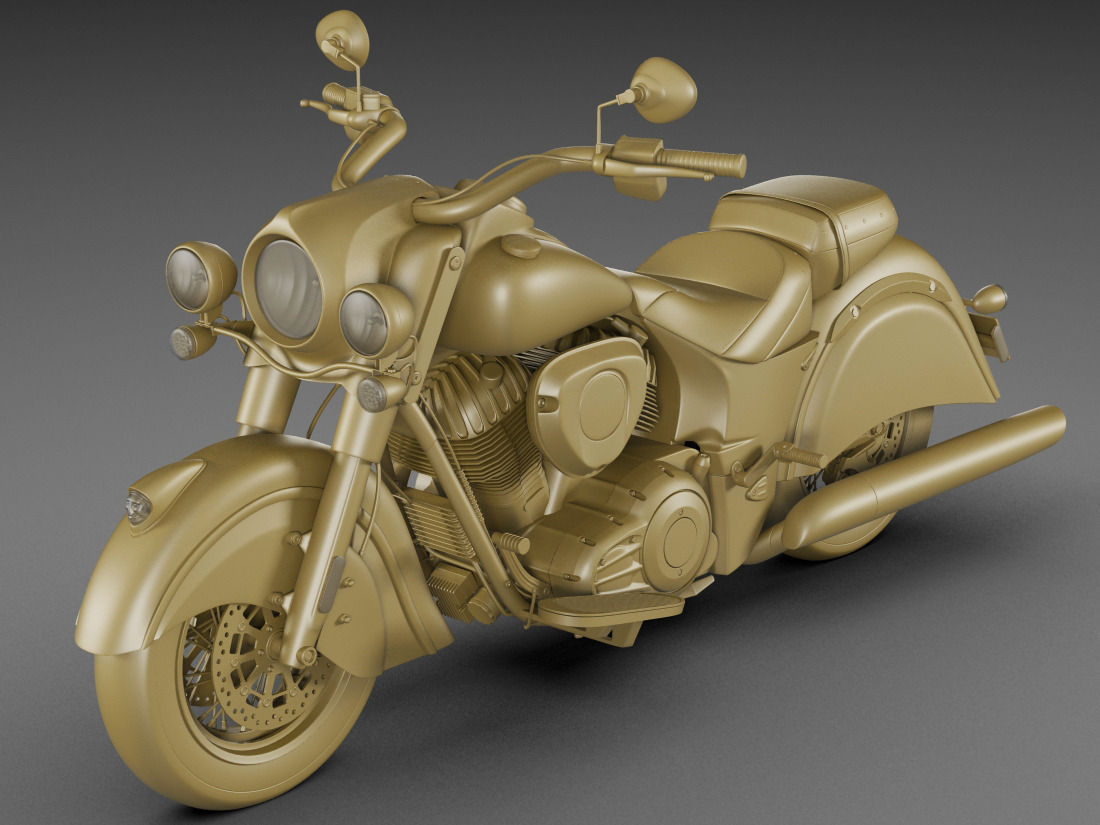 Indian Chief Classic motorcycle 3D model | CGTrader