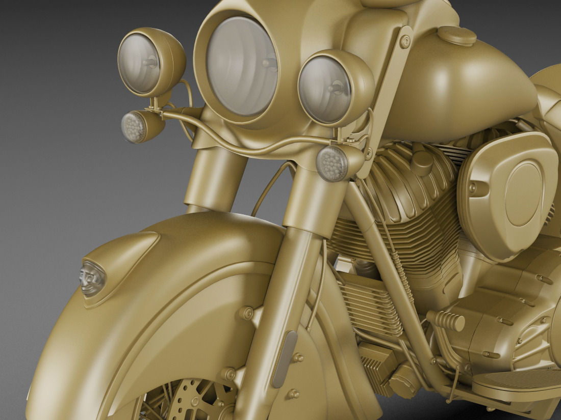 Indian Chief Classic motorcycle 3D model | CGTrader