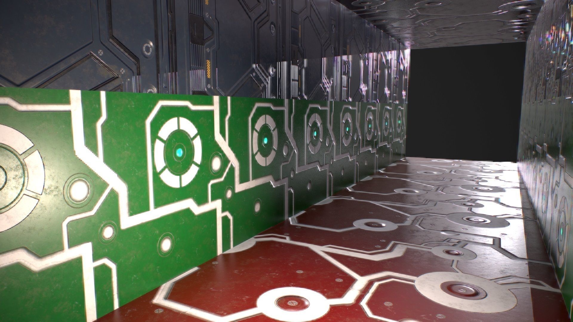 Texture PBR seamless sci fi texture pack VR / AR / low-poly | CGTrader