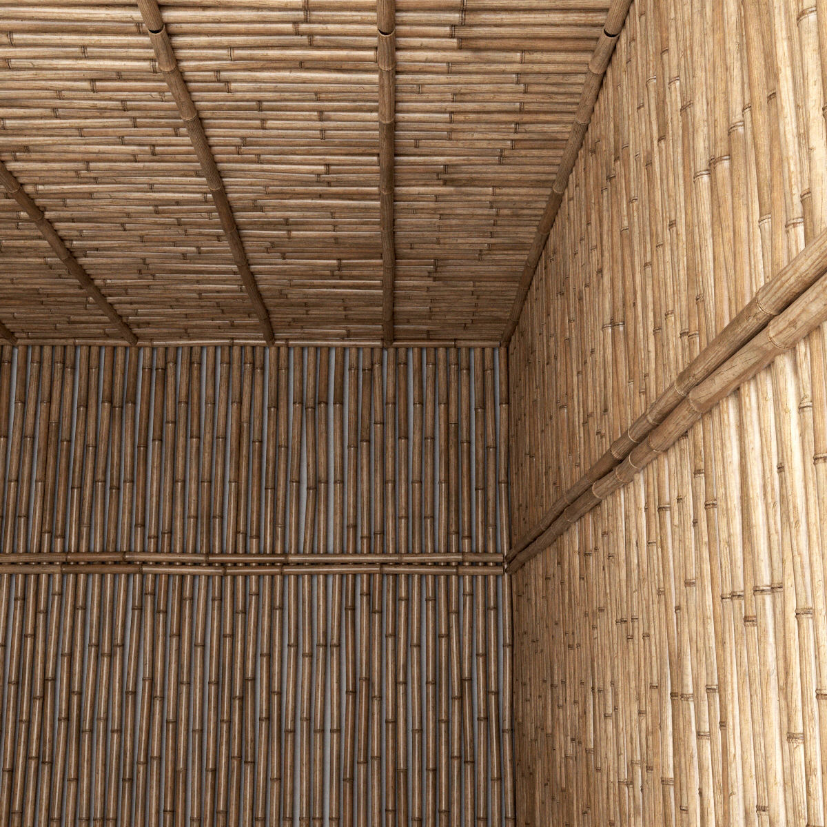 Bamboo ceiling 3D model | CGTrader