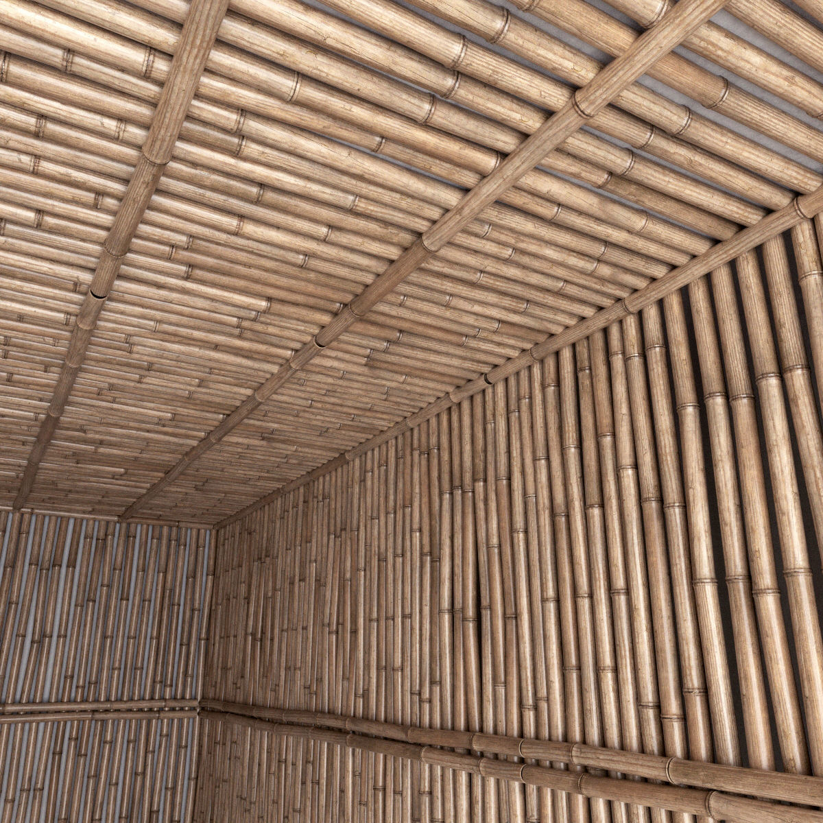 Bamboo ceiling 3D model | CGTrader