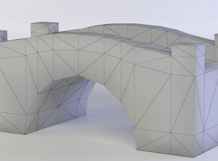 3D model Small bridge VR / AR / low-poly | CGTrader