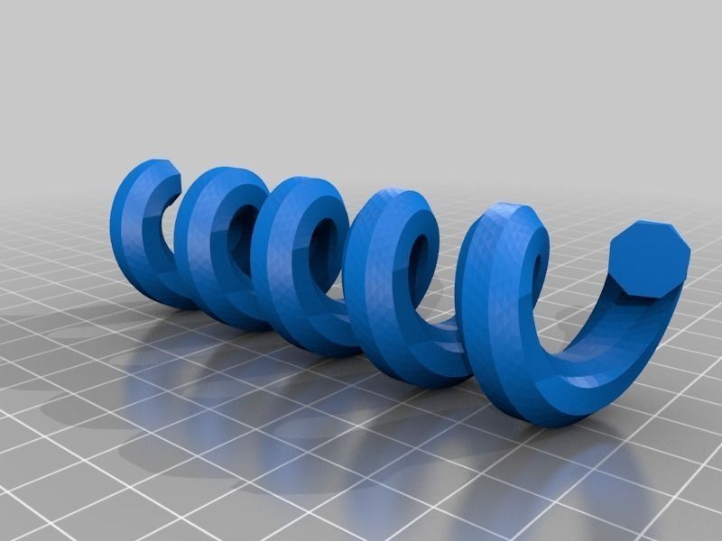 Helix in different shapes free 3D model 3D printable | CGTrader