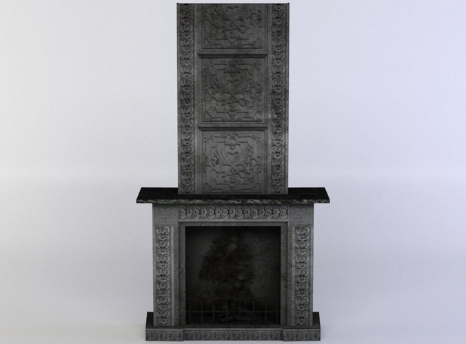 3D model Fireplace VR / AR / low-poly | CGTrader