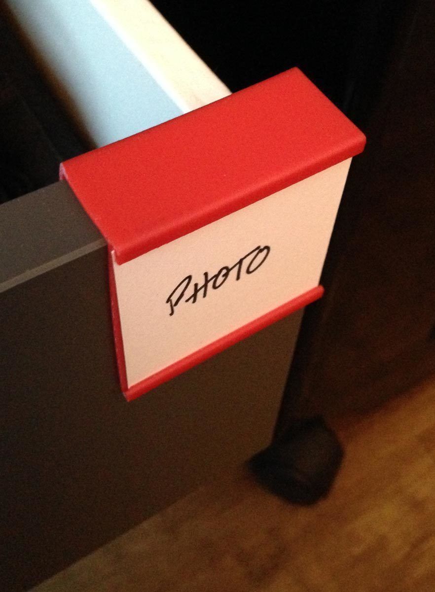 drawer label holder free 3D model 3D printable | CGTrader