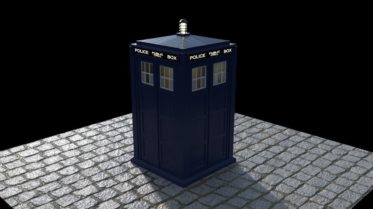3D model The Tardis Interior and Rigged VR / AR / low-poly rigged ...