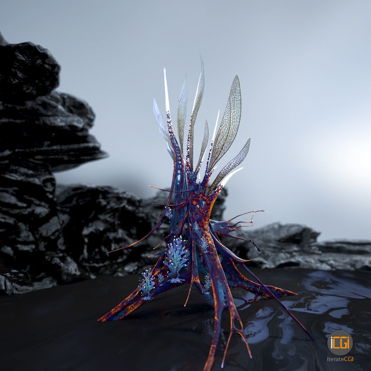 3D model Alien Plant Fern Type 6 VR / AR / low-poly | CGTrader