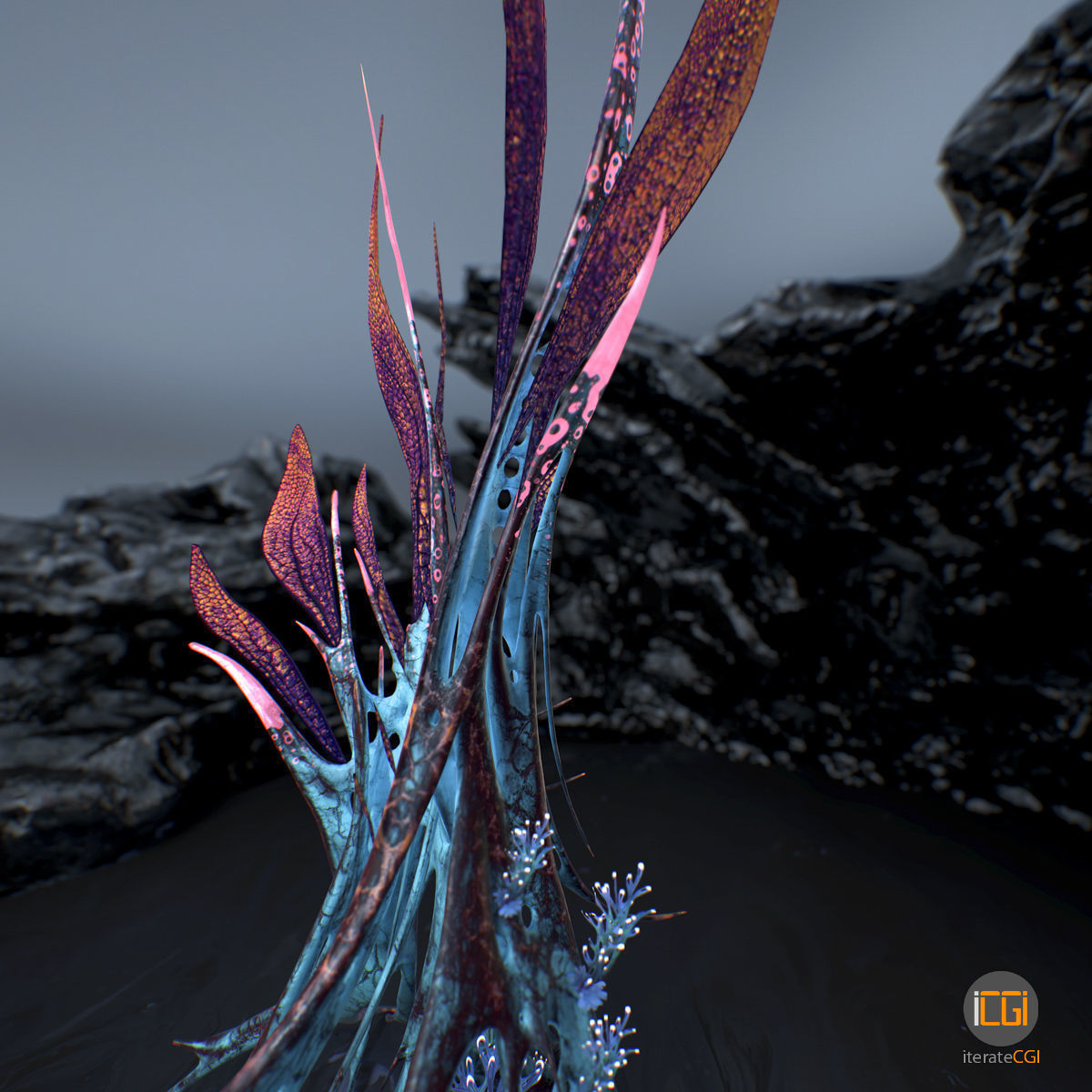 3D model Alien Plant Fern Type 6 VR / AR / low-poly | CGTrader