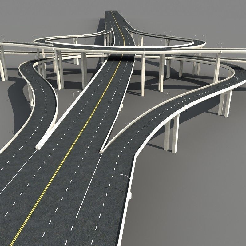 Highway Viaduct 3D model | CGTrader