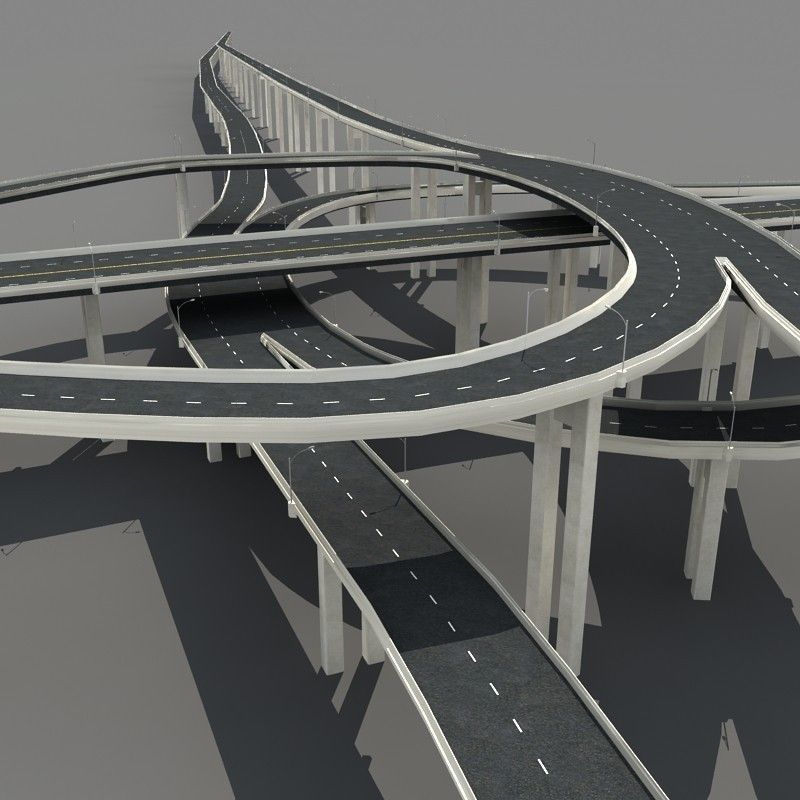 Highway Viaduct 3D model | CGTrader