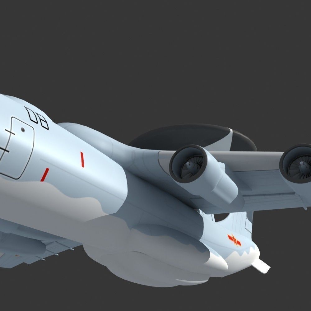 KJ 2000 AWACS 3D model | CGTrader
