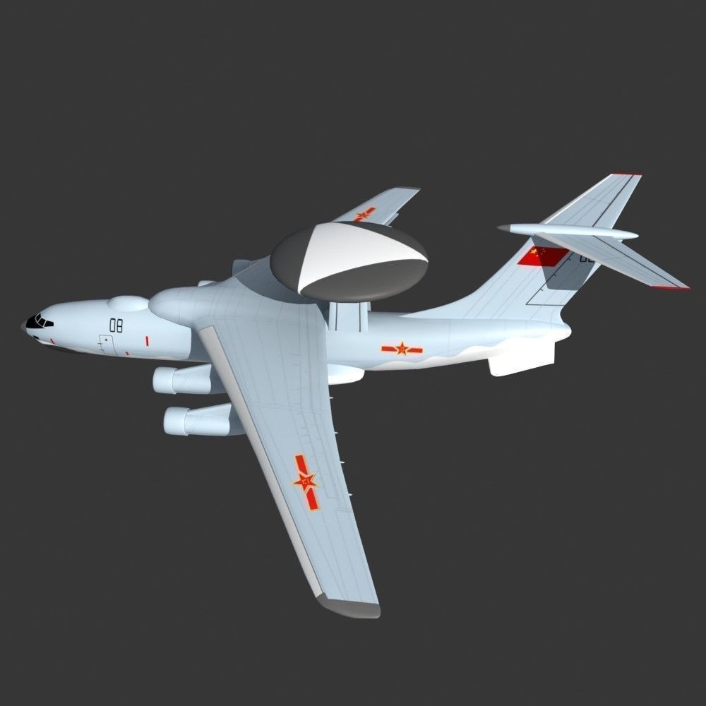 KJ 2000 AWACS 3D model | CGTrader