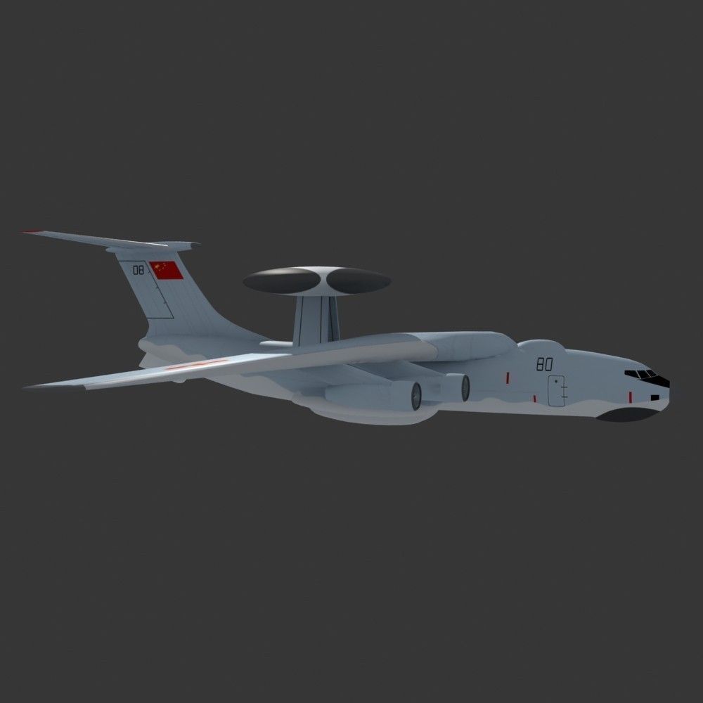 KJ 2000 AWACS 3D model | CGTrader