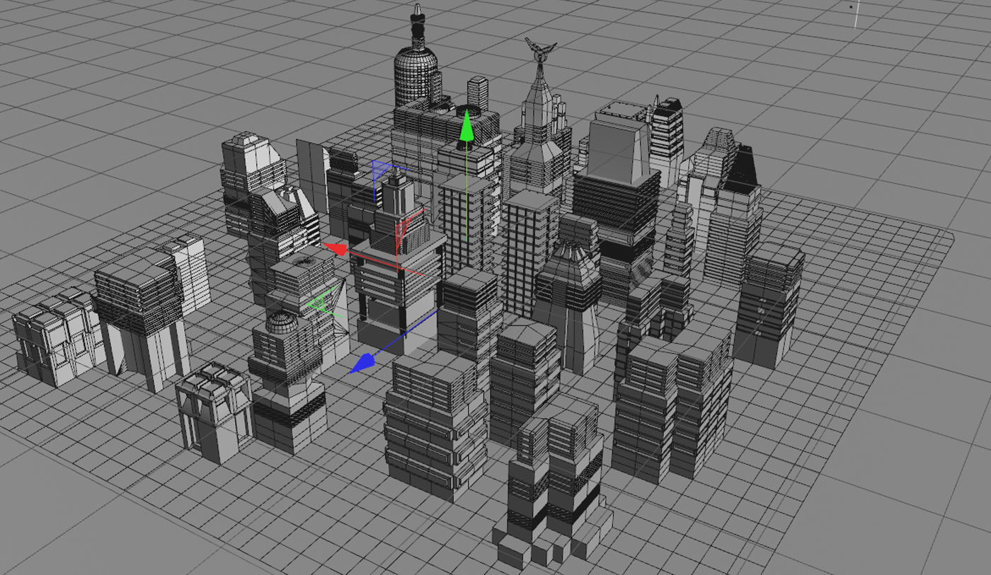 Simple City Concept 3D model | CGTrader