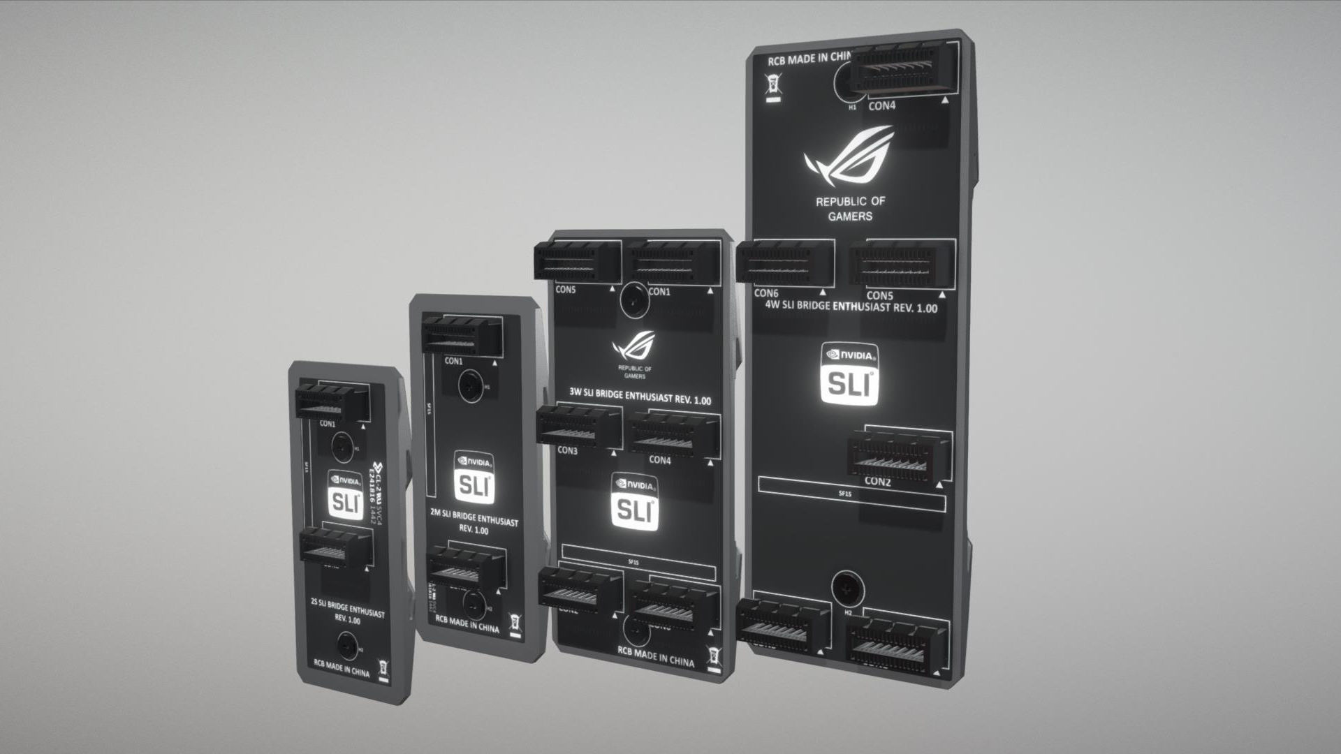 3D model Asus SLI Bridges RT VR / AR / low-poly | CGTrader