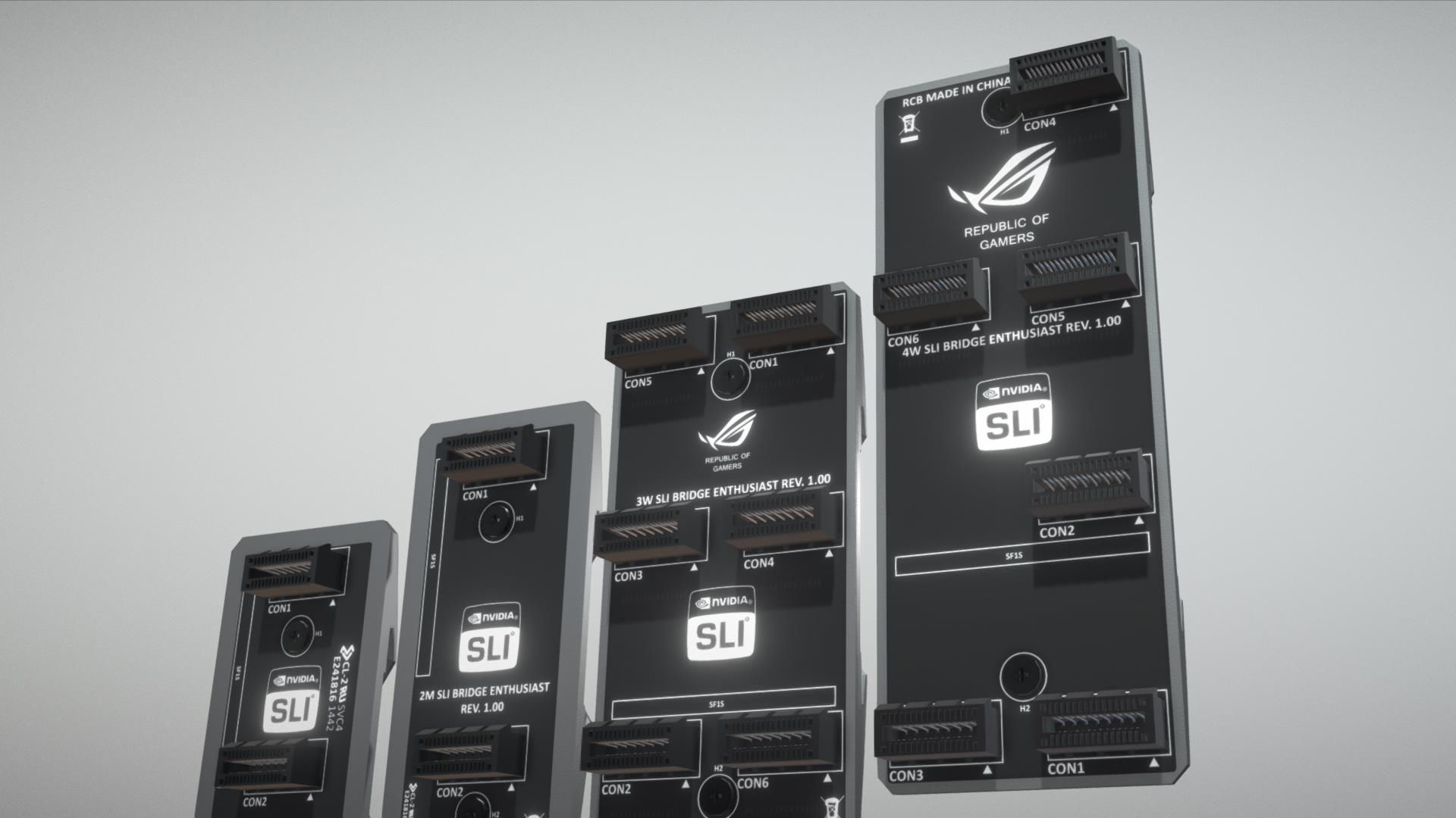 3D model Asus SLI Bridges RT VR / AR / low-poly | CGTrader