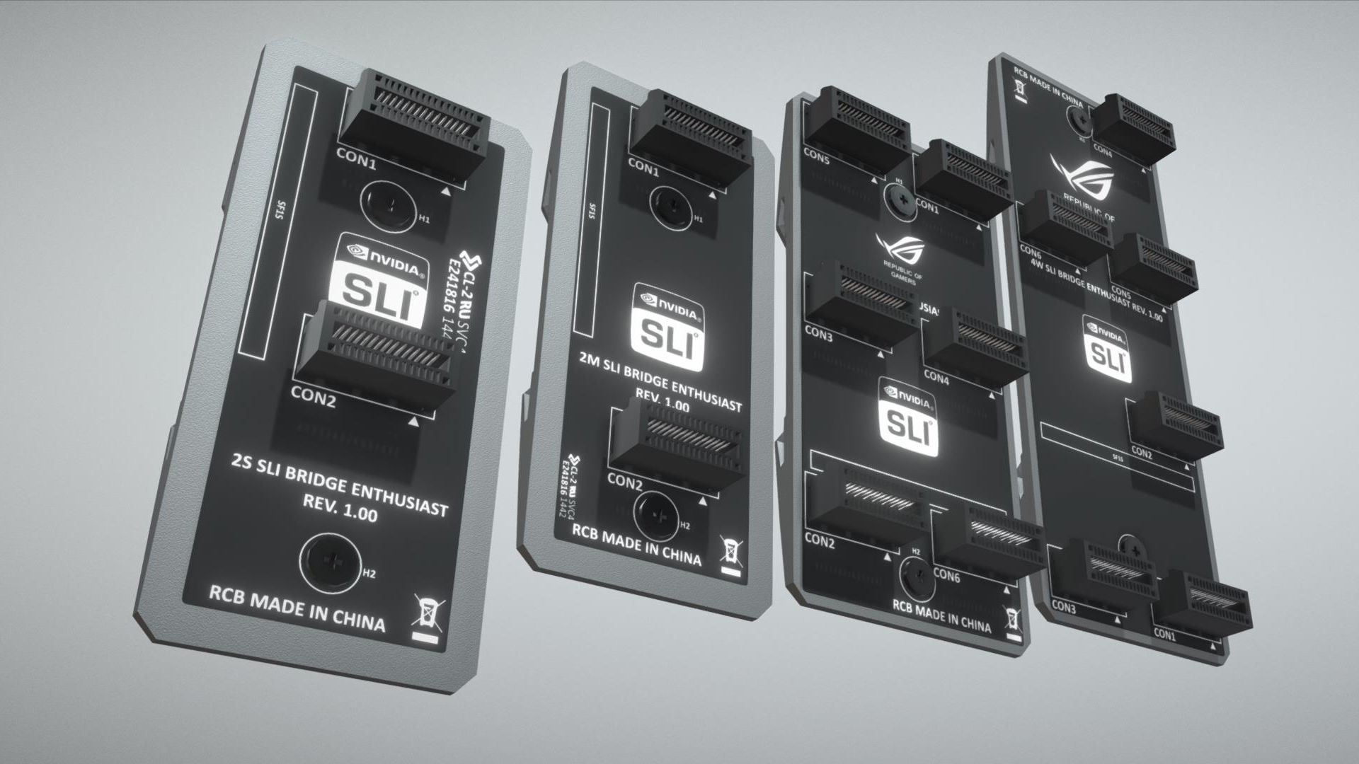 3D model Asus SLI Bridges RT VR / AR / low-poly | CGTrader