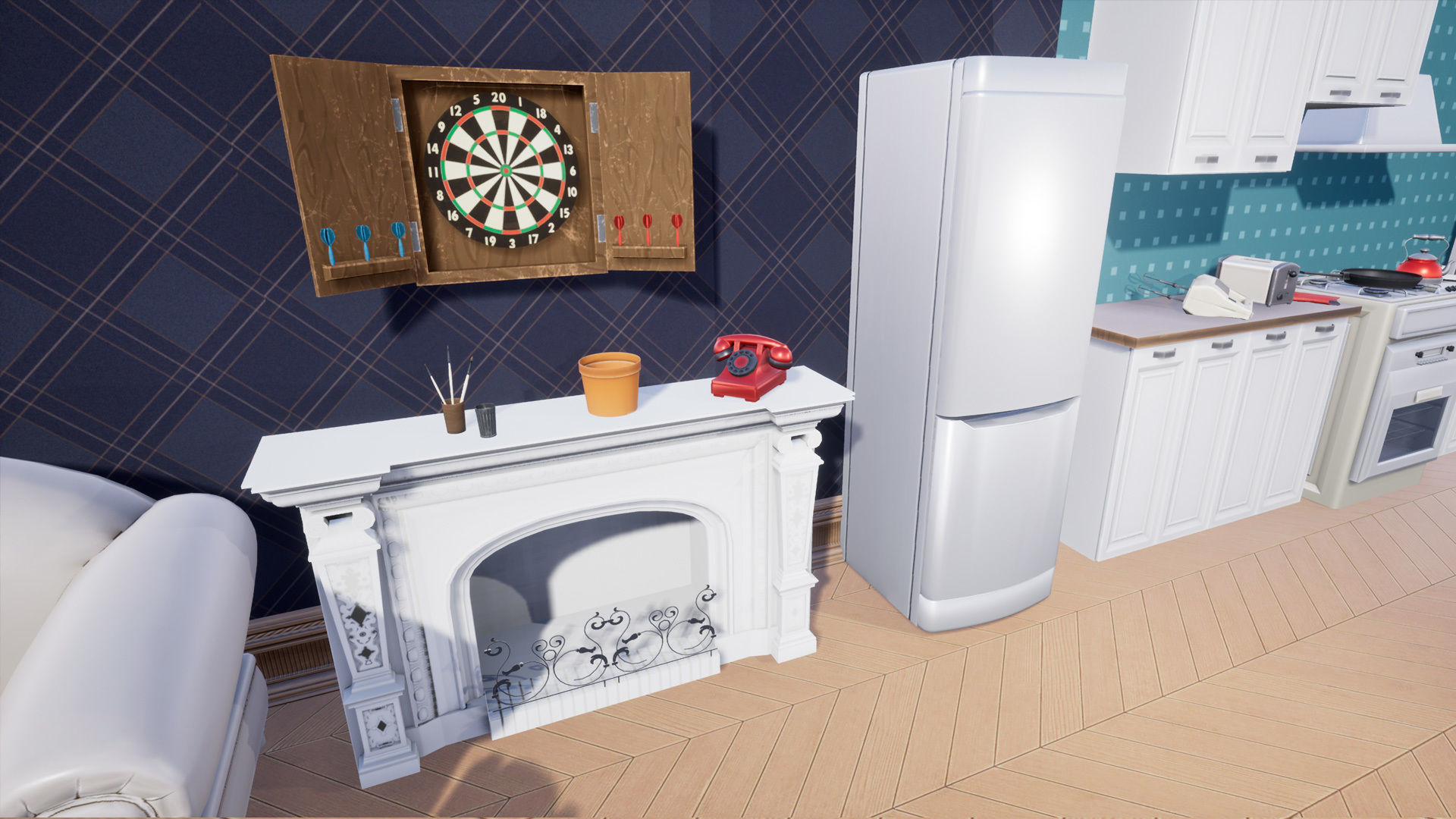 3D model Stylized Interior Set VR / AR / low-poly | CGTrader