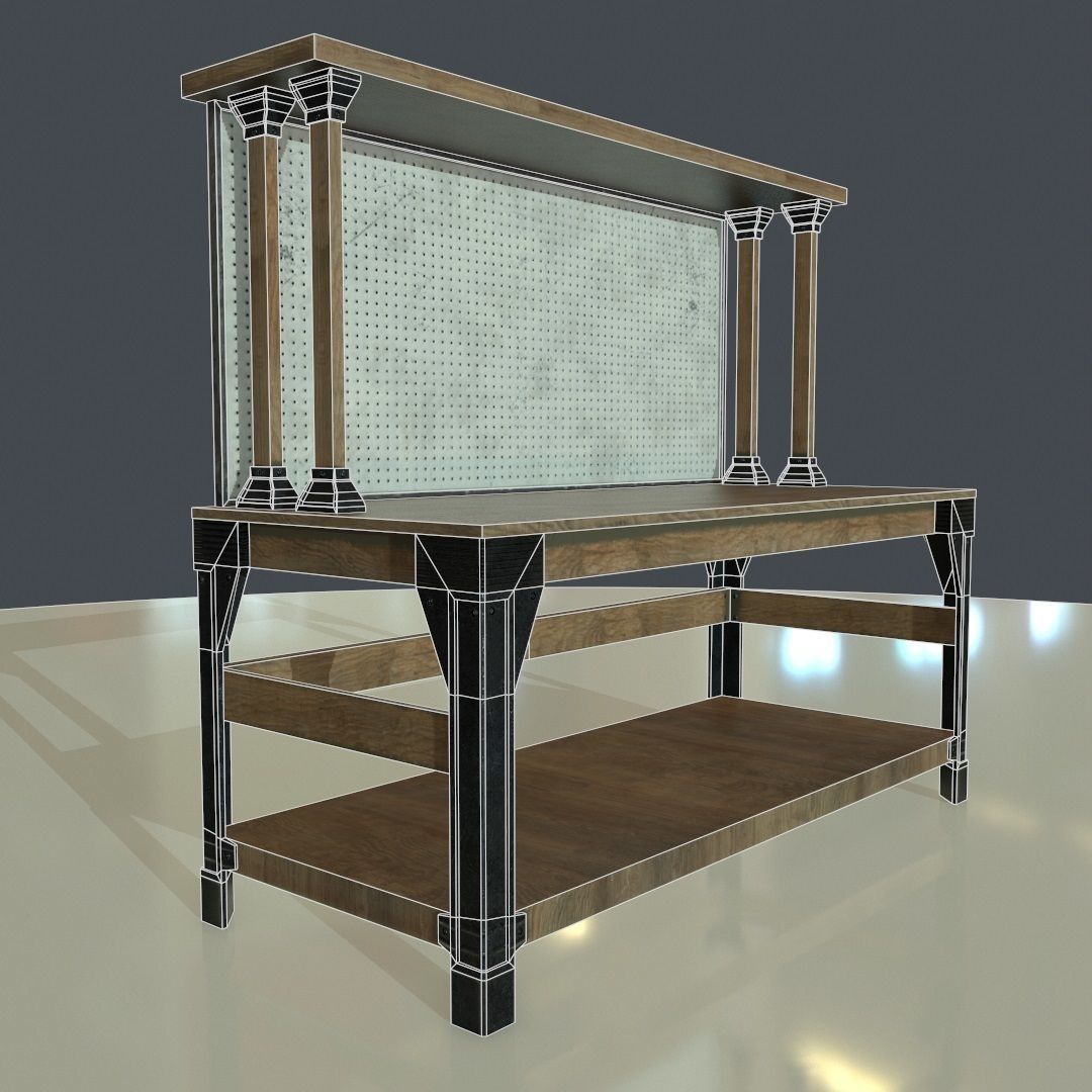 3D model PBR Workbench industrial style VR / AR / low-poly | CGTrader