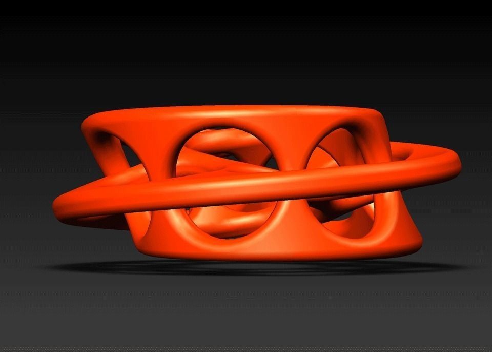 Self Intersecting Mobius Chain free 3D model 3D printable | CGTrader