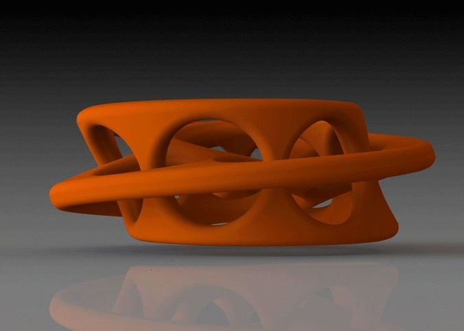 Self Intersecting Mobius Chain free 3D Model 3D printable STL SLDPRT ...