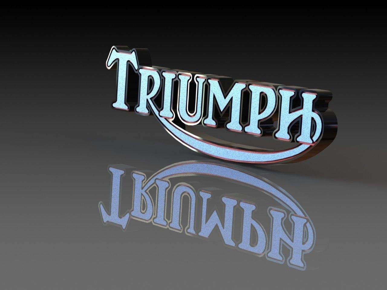 3D Triumph Logo free 3D model 3D printable | CGTrader
