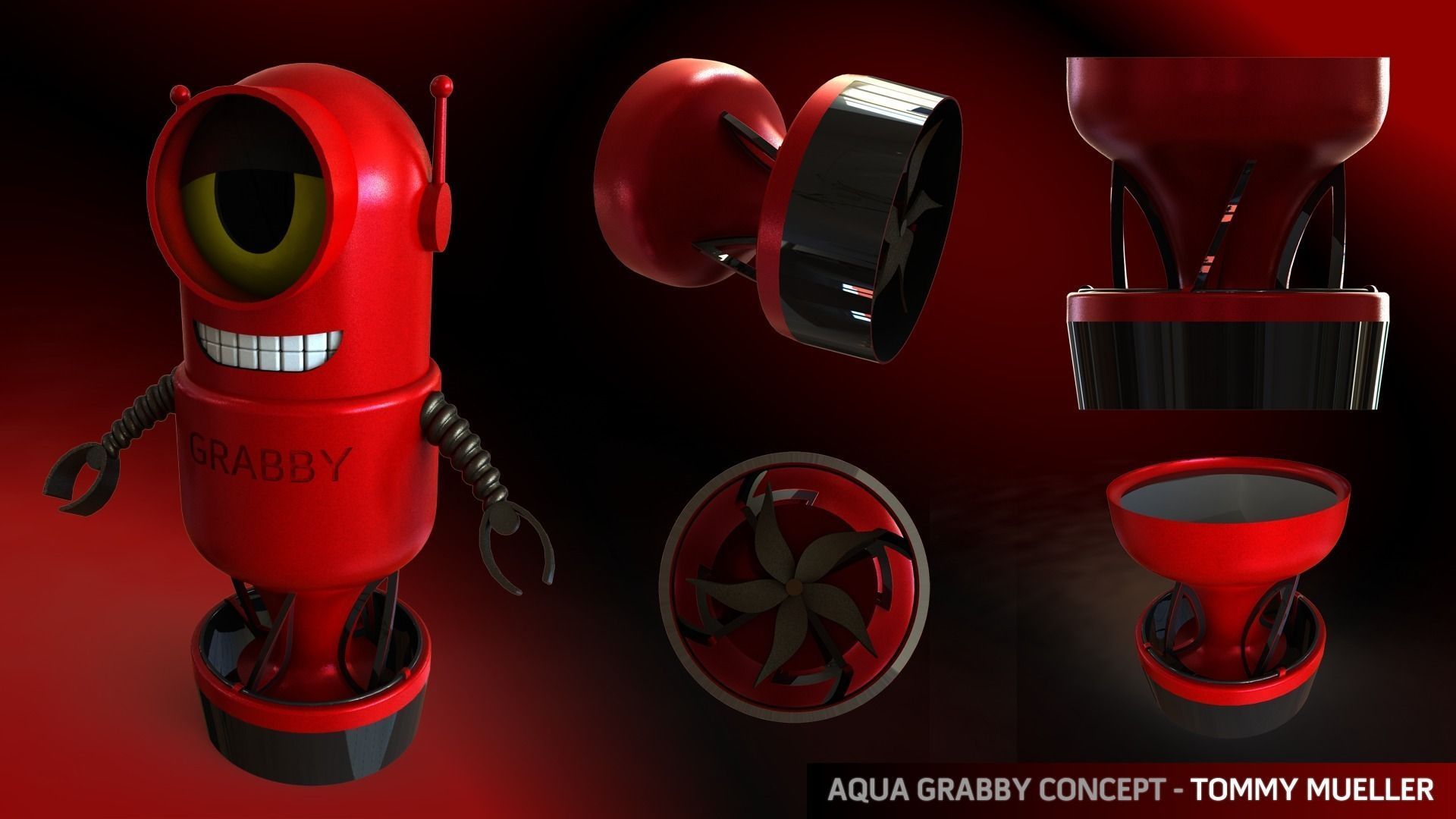 Grabby 2 WIP free 3D model 3D printable | CGTrader