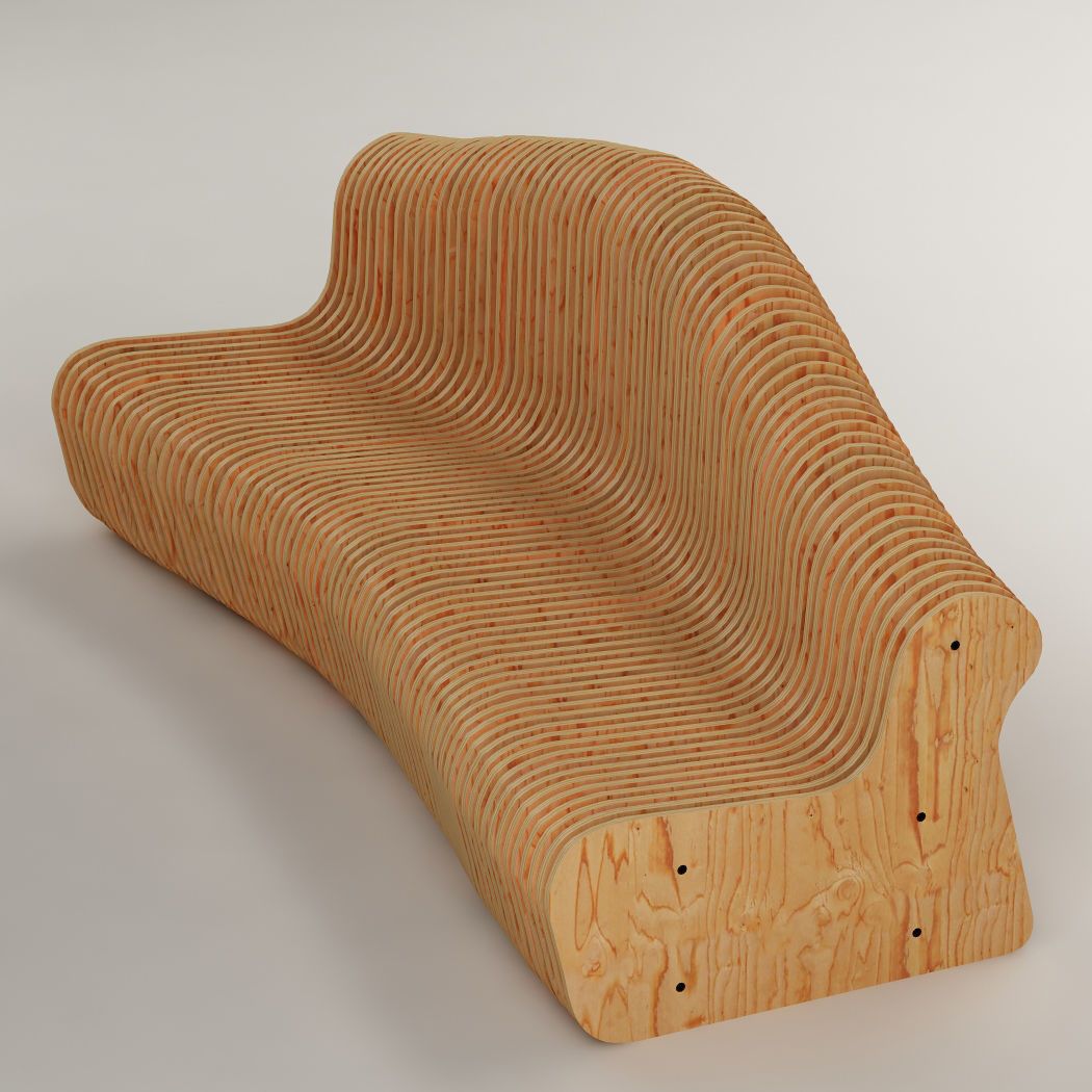 Parametric bench 01 3D model | CGTrader