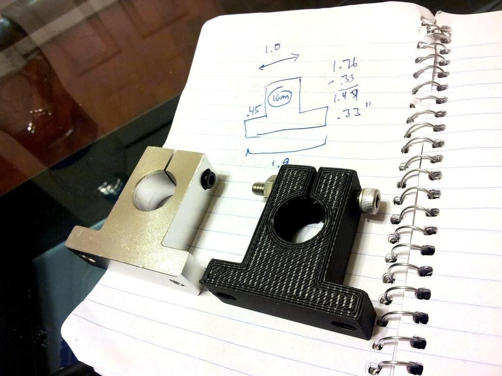 16mm Linear Rod Clamp free 3D model 3D printable | CGTrader