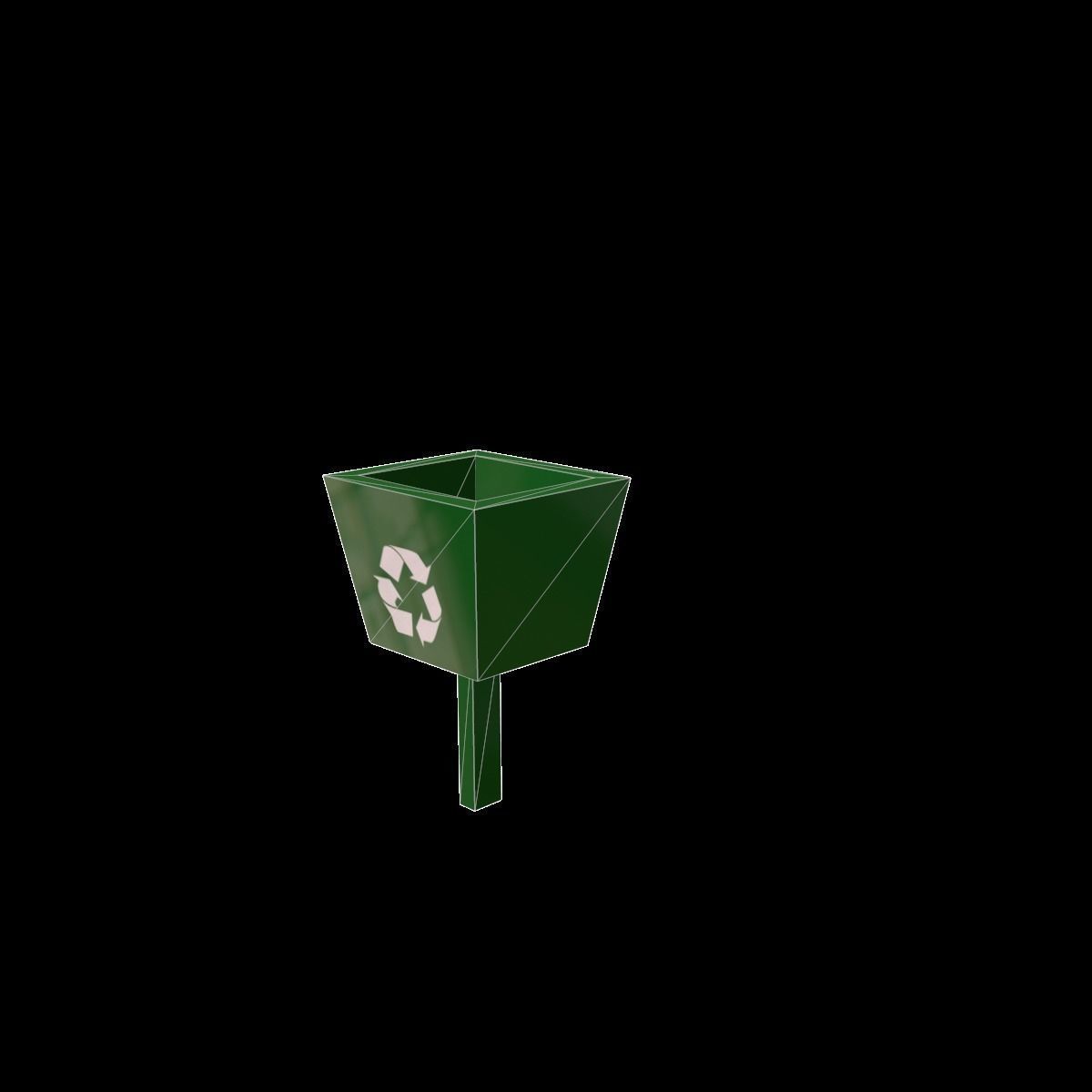 3D model Simple Recycling Container Pack VR / AR / low-poly | CGTrader